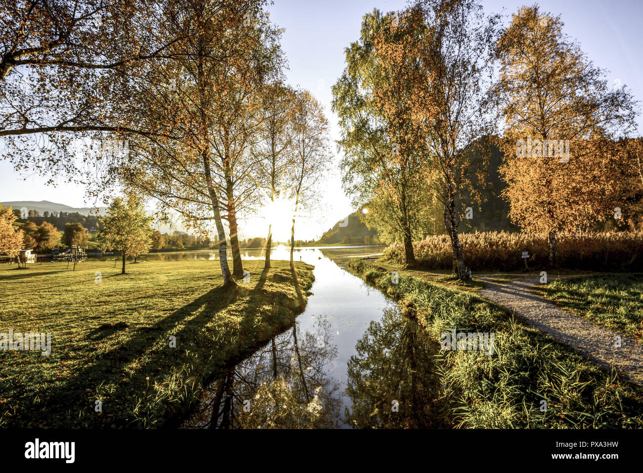 Lake Putterersee, Styria, Austria, Aigen Stock Photo - Alamy