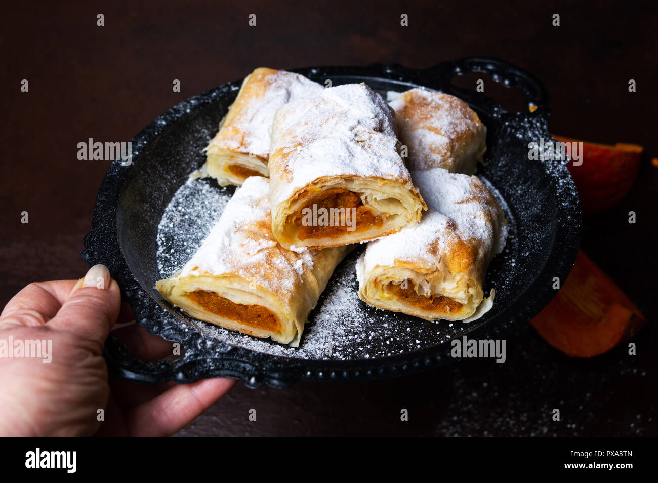 Woman serving sauce thanksgiving hi-res stock photography and images ...