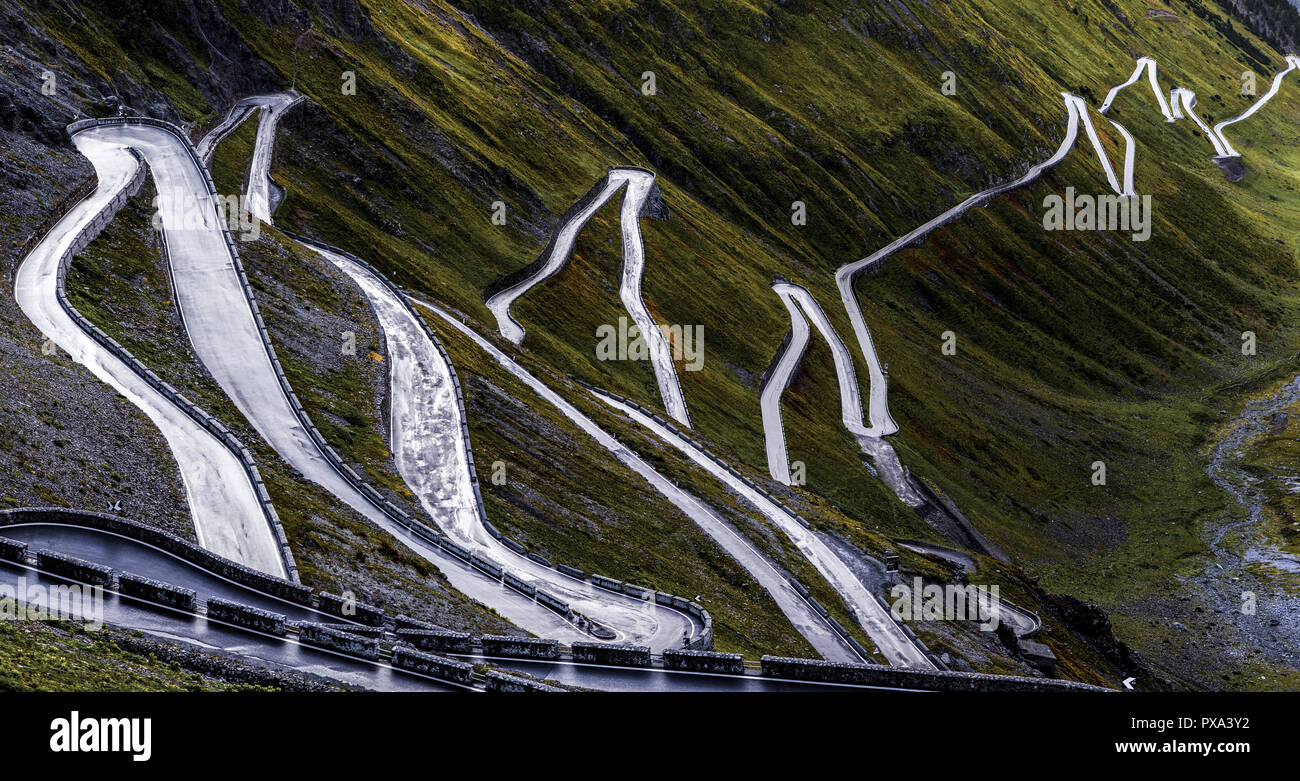 Stelvio Pass, Passo dello Stelvio, Stilfser Joch, Area Leader, Ortler ...