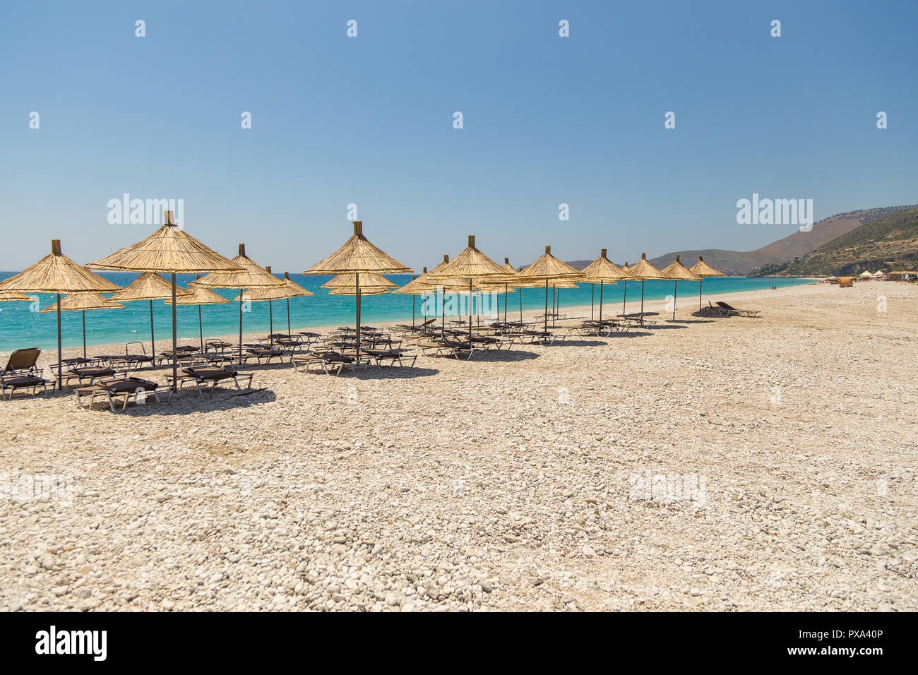 Beach in albanian riviera south hi-res stock photography and images - Alamy