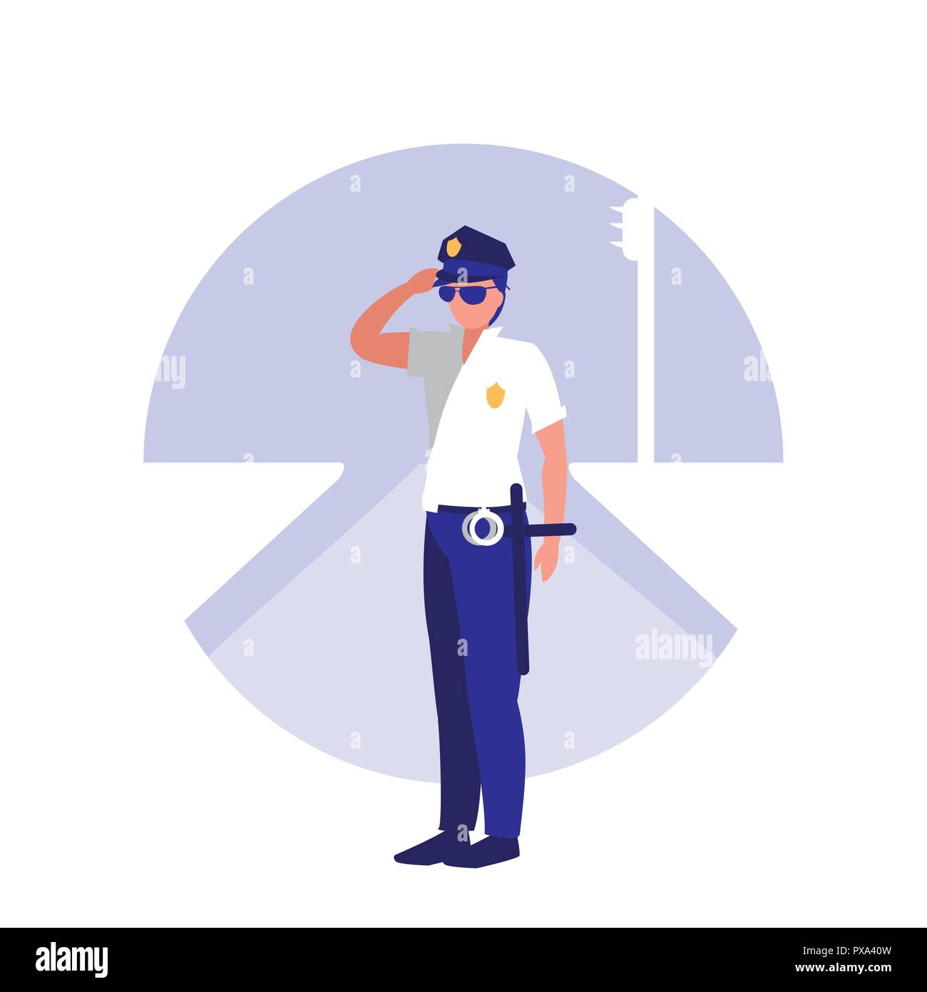 Policeman statement Stock Vector Images - Alamy
