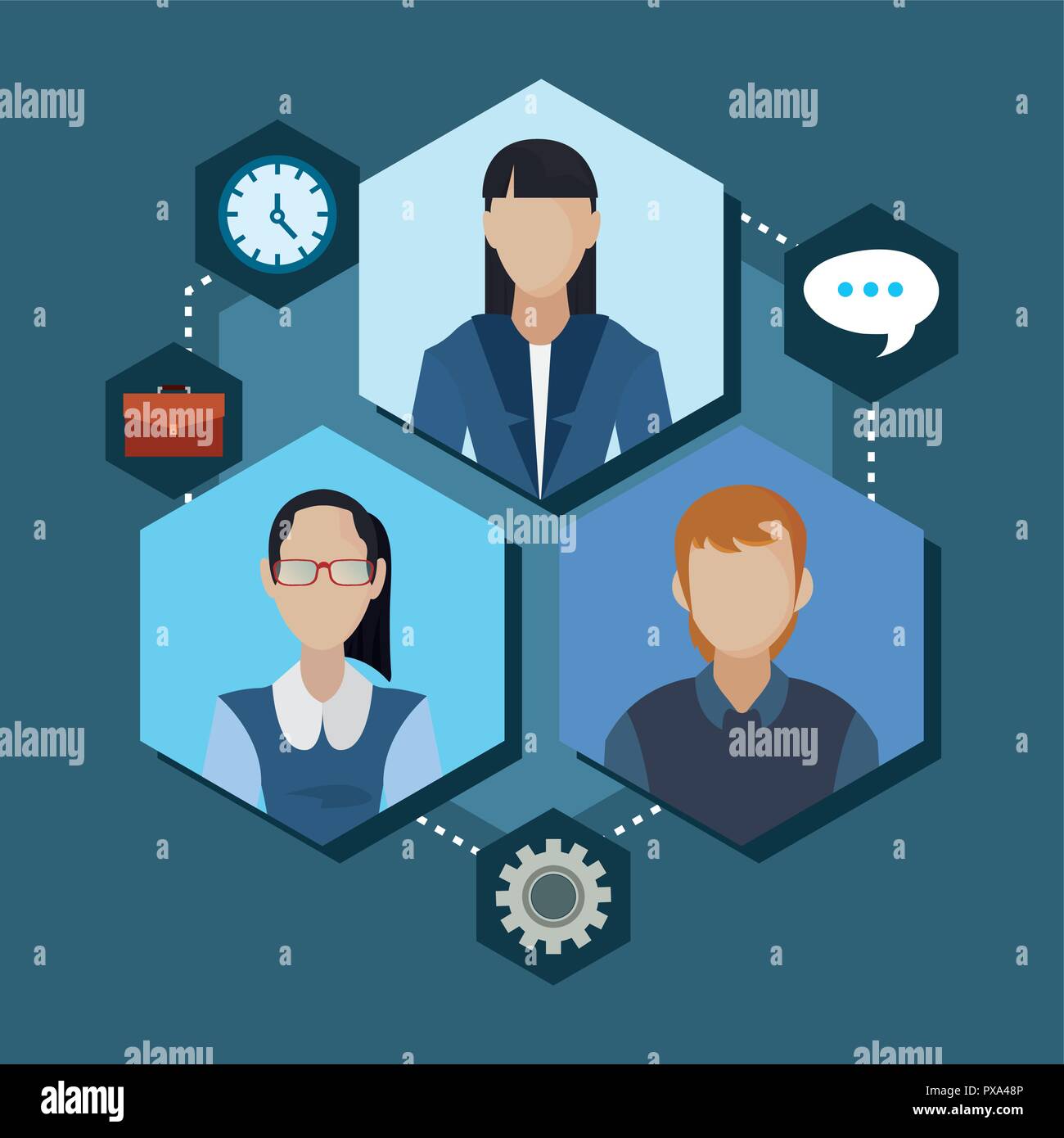 team people workers characters customer service vector illustration ...