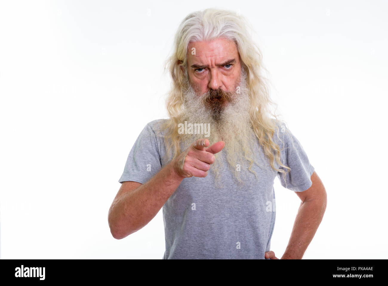 Angry man pointing finger hi-res stock photography and images - Alamy