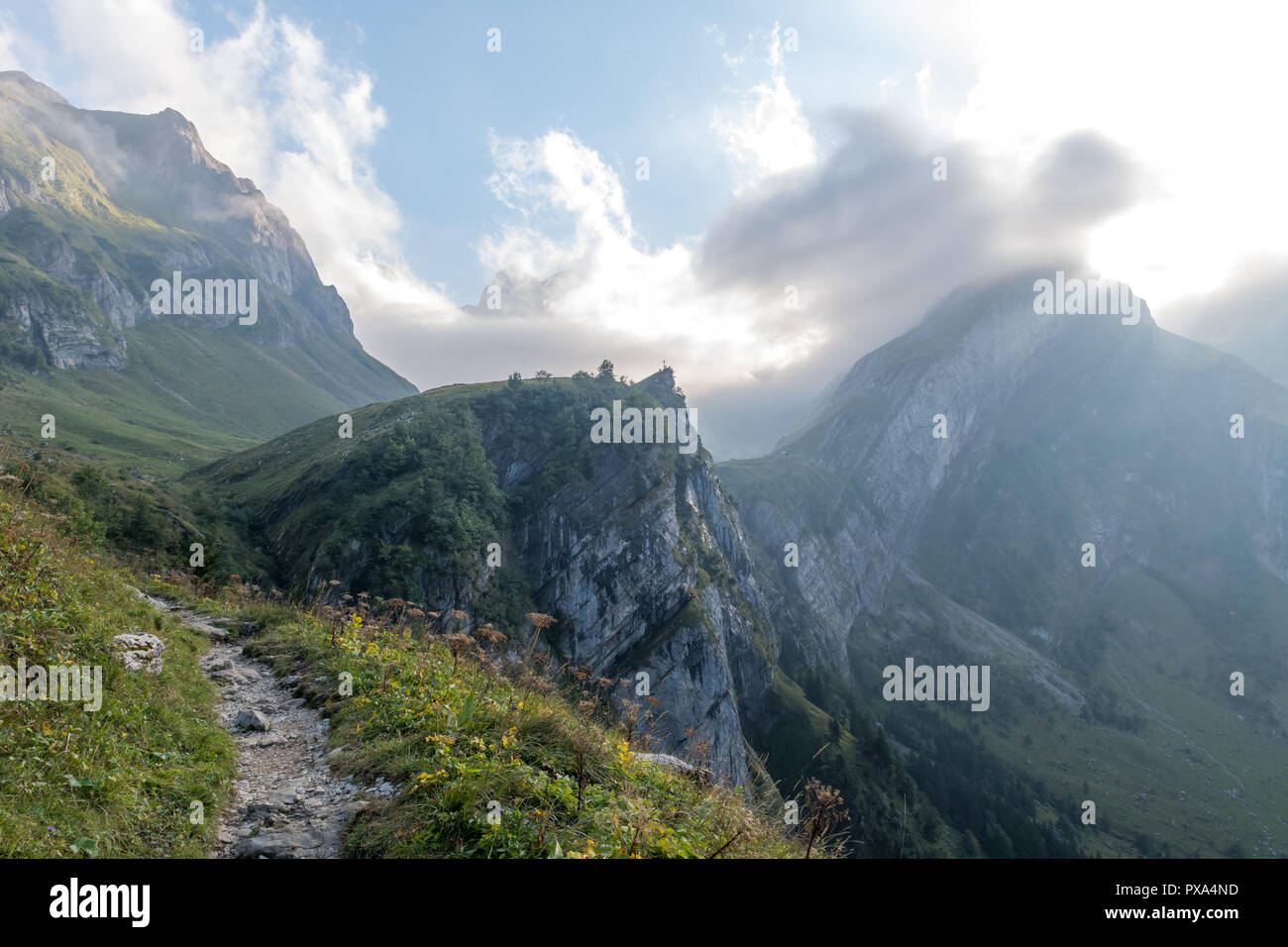 Path in the alps hi-res stock photography and images - Alamy