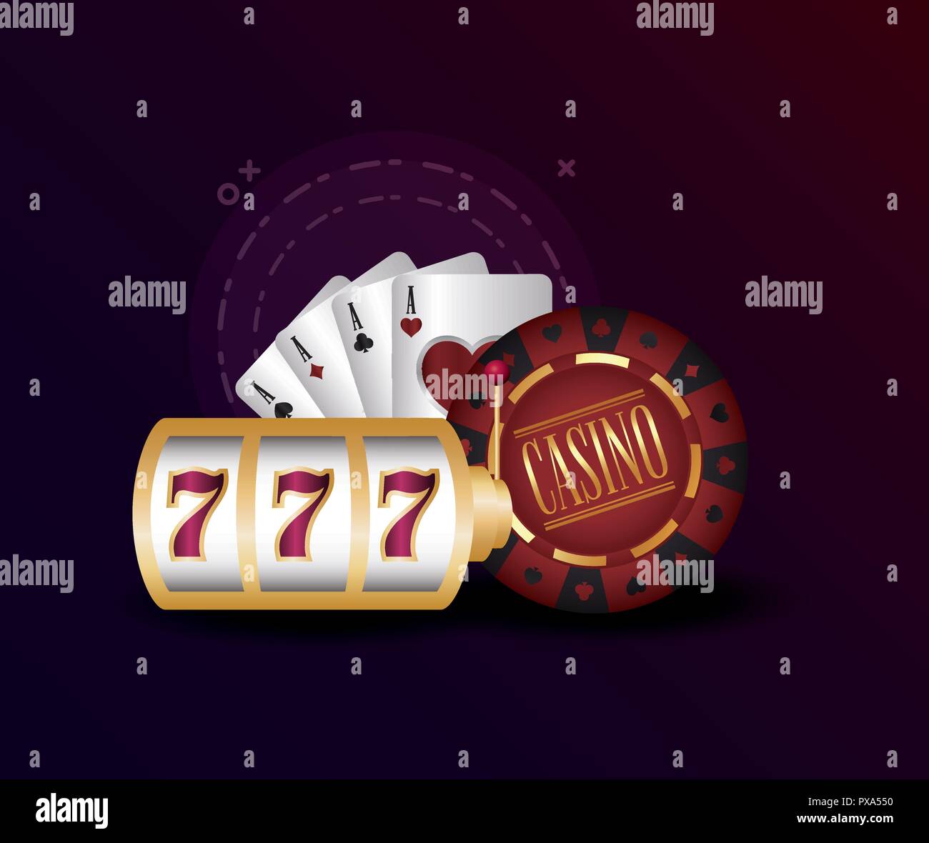 Gold dollar chips Stock Vector Images - Alamy