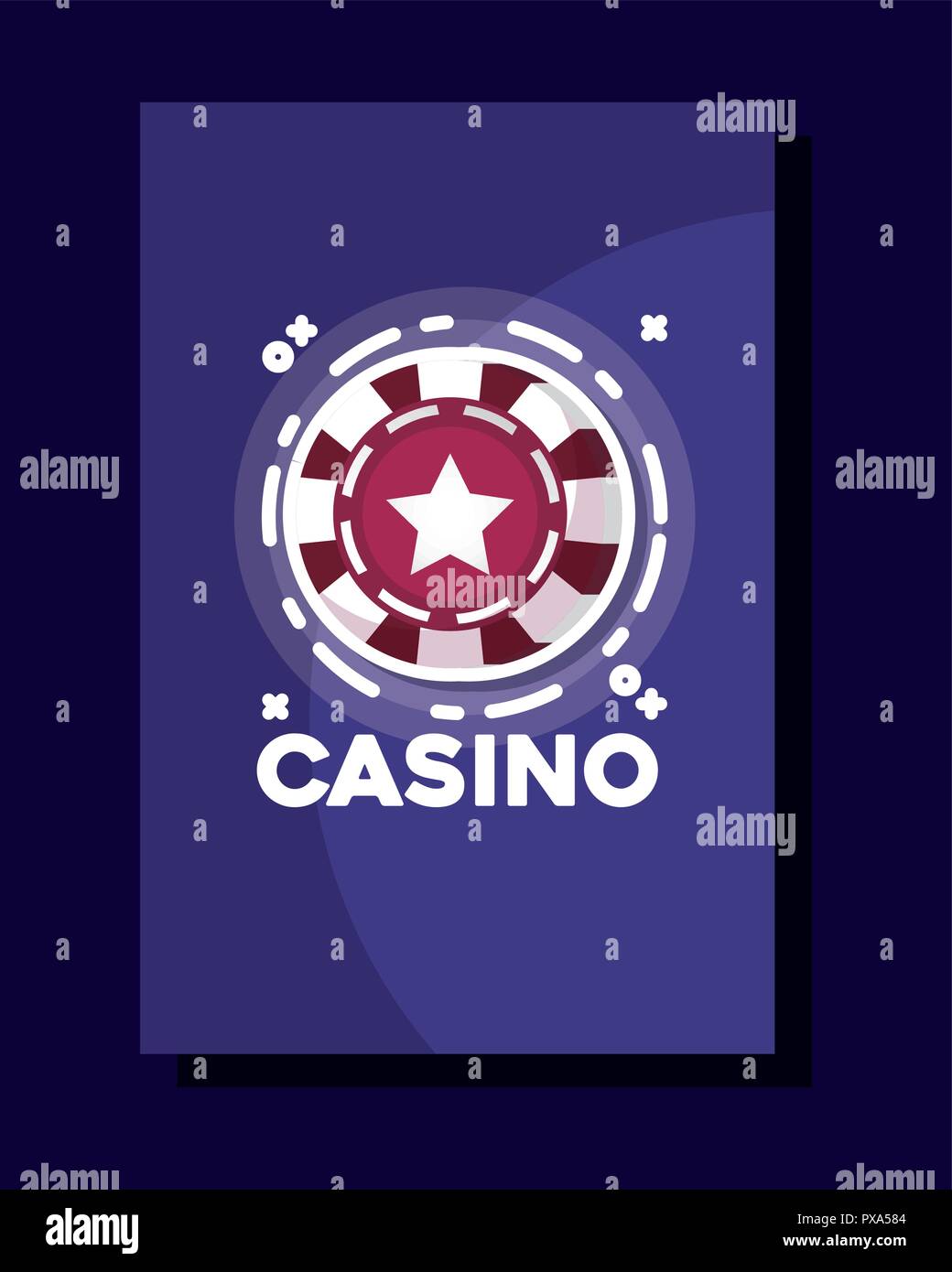 chip bets frame gamble casino vector illustration Stock Vector Image ...
