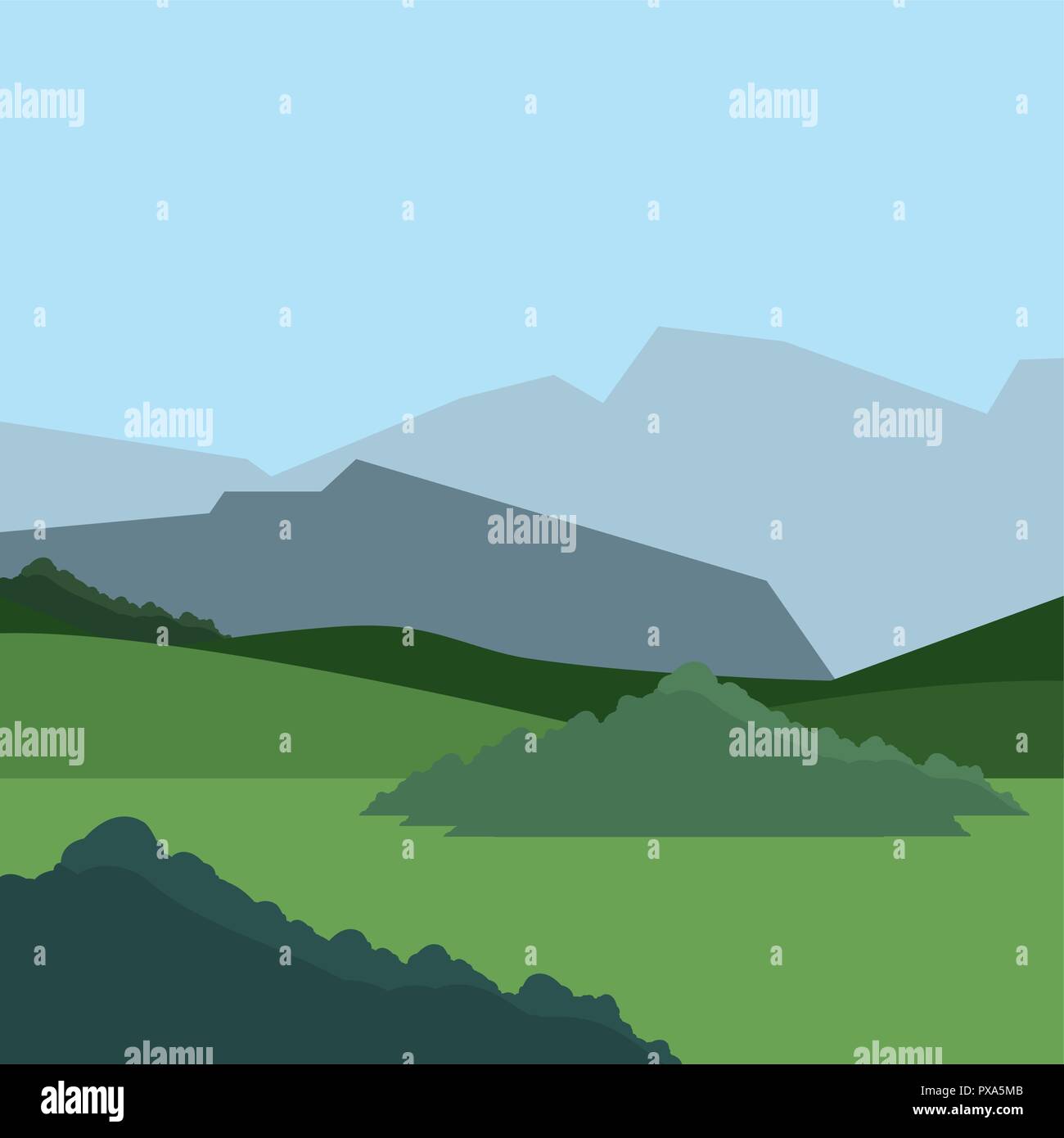 Serene view natural rock Stock Vector Images - Alamy