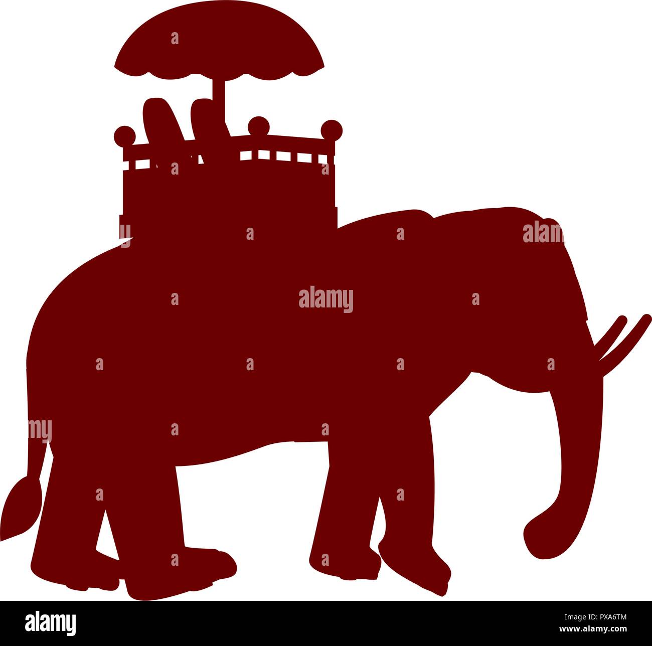 indian royal elephant independence day vector illustration Stock Vector ...