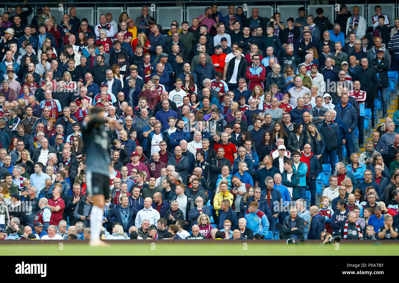 Burnley fans in the stands during the Premier League match at the ...