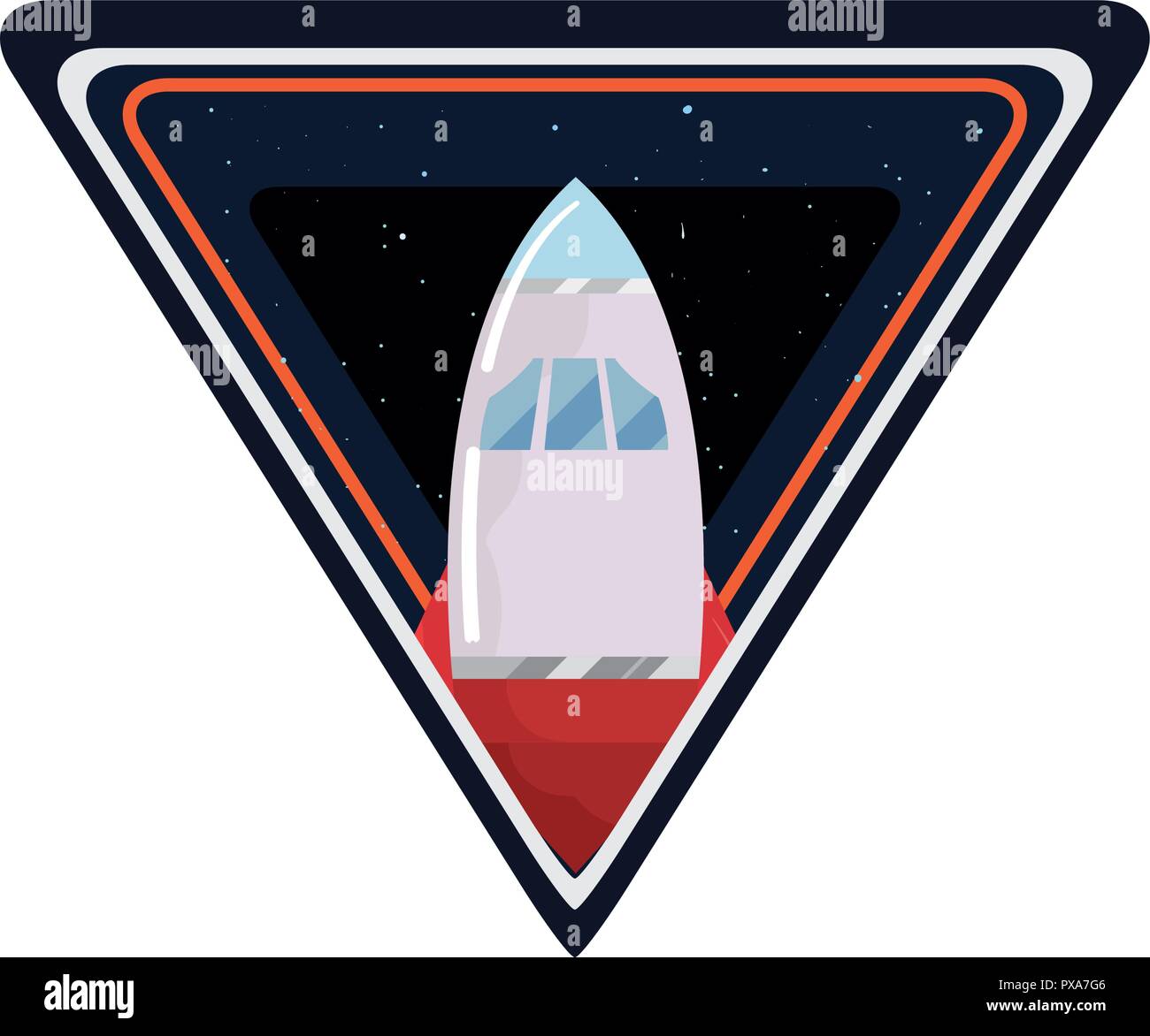 astronomy space rocket mission planet vector illustration Stock Vector ...