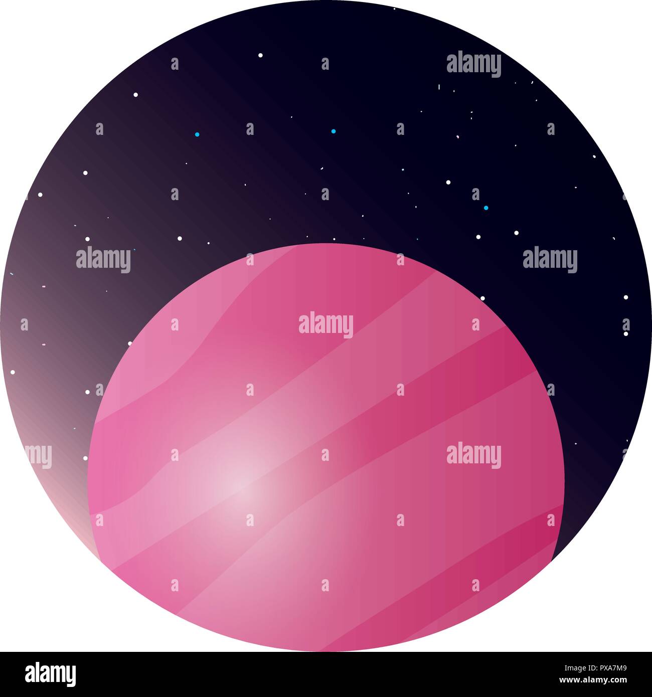 planet galaxy science astronomy space vector illustration Stock Vector ...