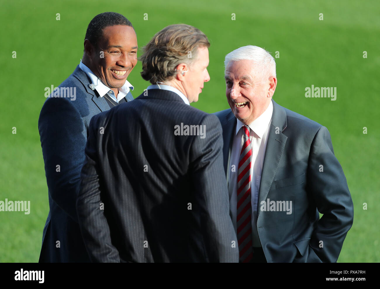 BT Sport pundits Paul Ince (left) and Steve McManaman (centre) with ...