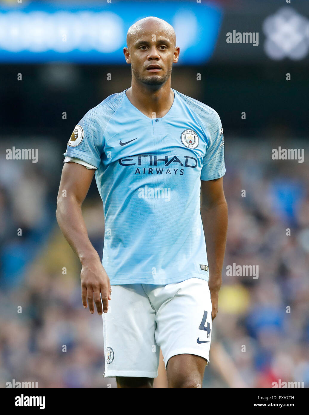 Manchester City's Vincent Kompany during the Premier League match at ...
