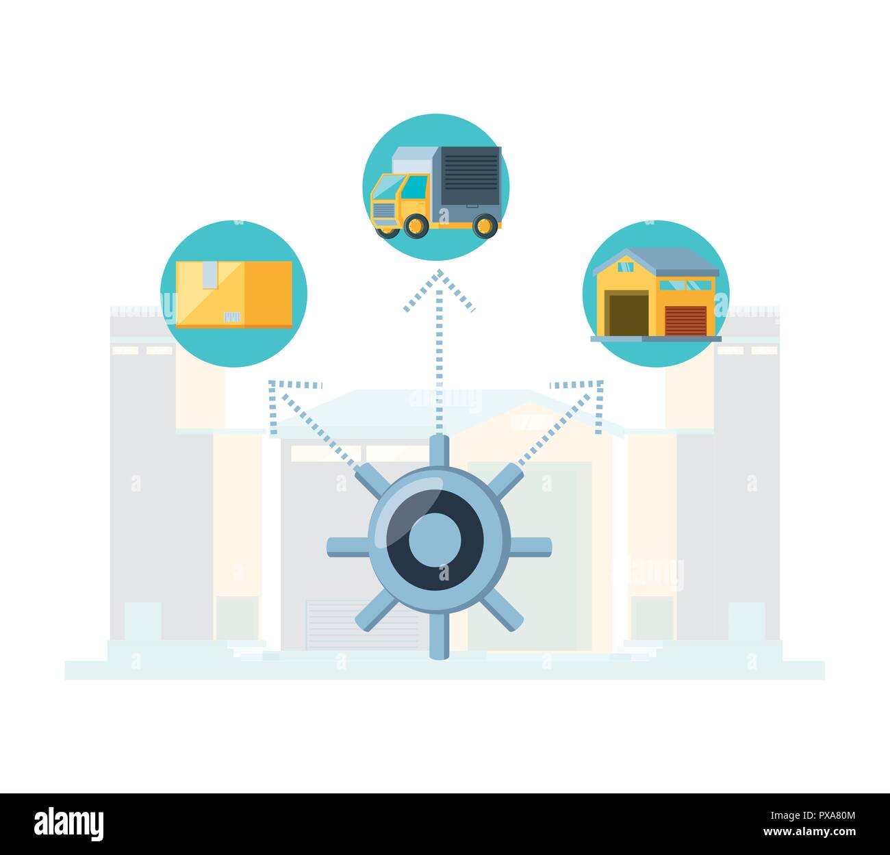 delivery service infographic icons vector illustration design Stock ...