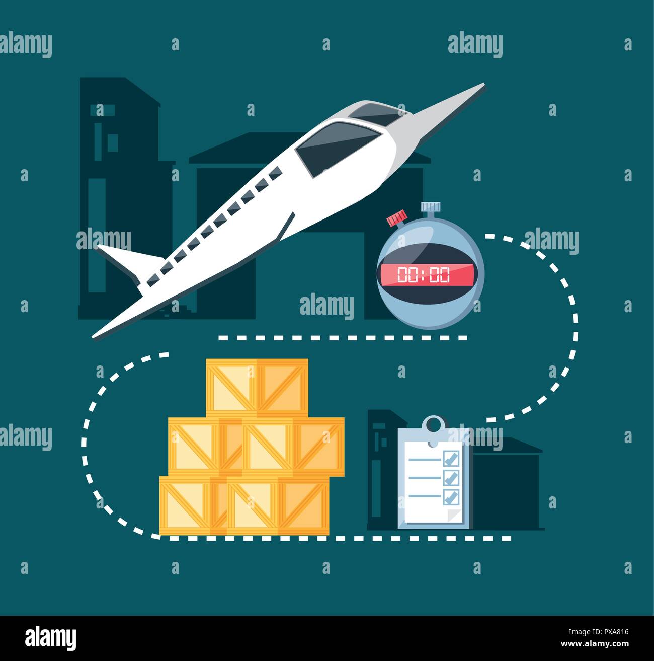 delivery service infographic icons vector illustration design Stock ...