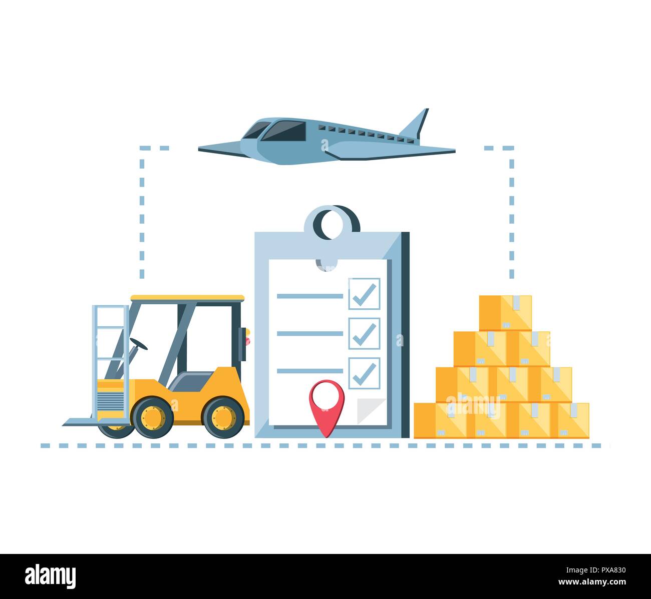 delivery service infographic icons vector illustration design Stock ...