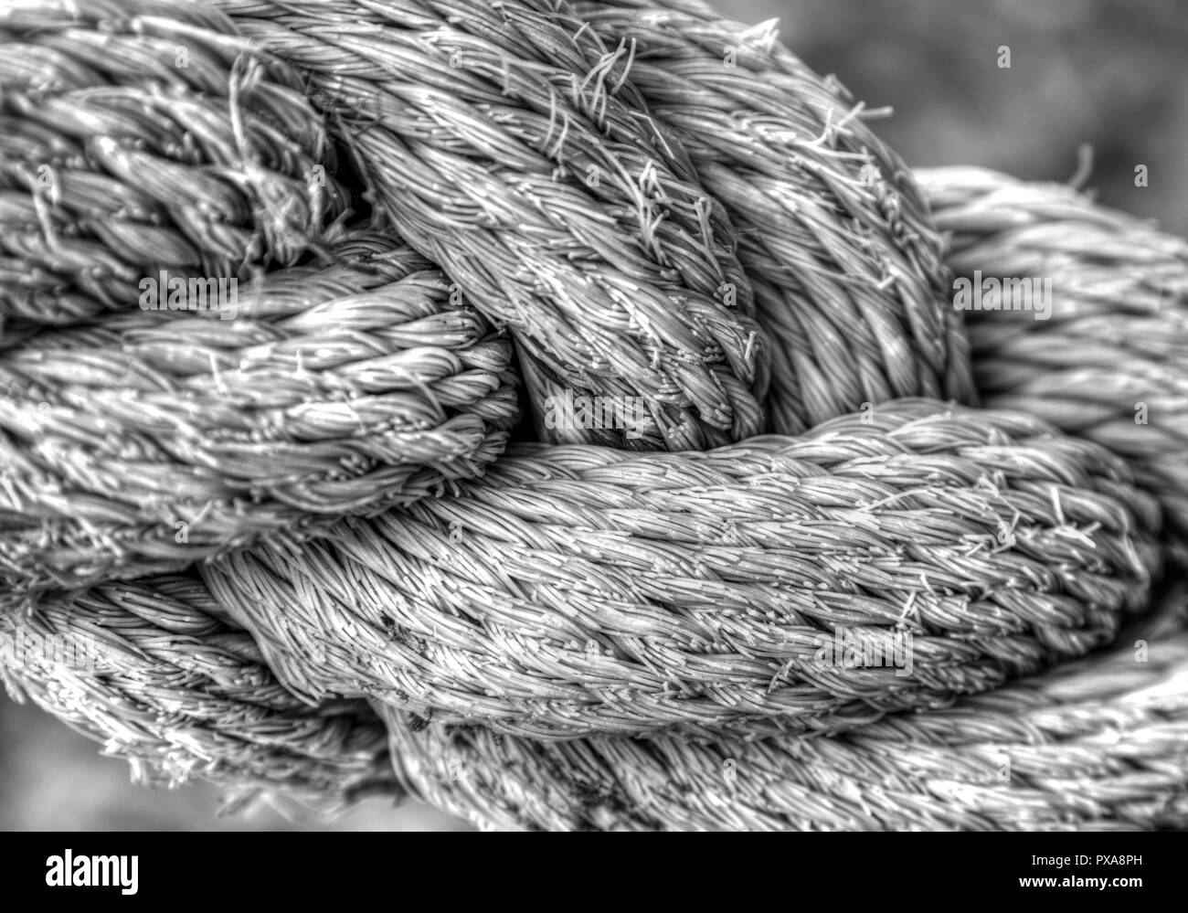 Old rope background in black and white Stock Photo - Alamy