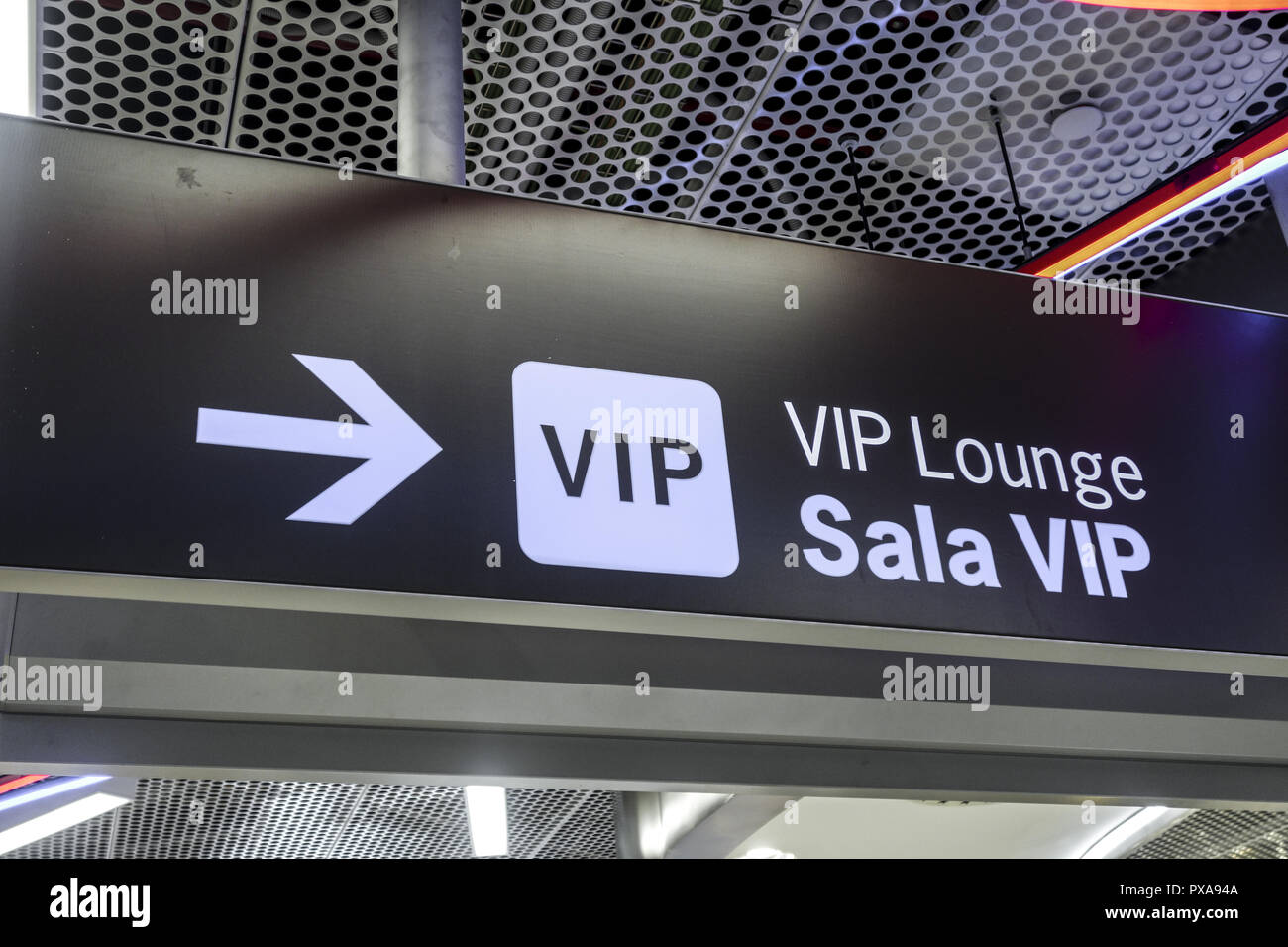 Aeropuerto de Madrid Barajas, Sala VIP, VIP Lounge, Spain, Madrid Stock ...