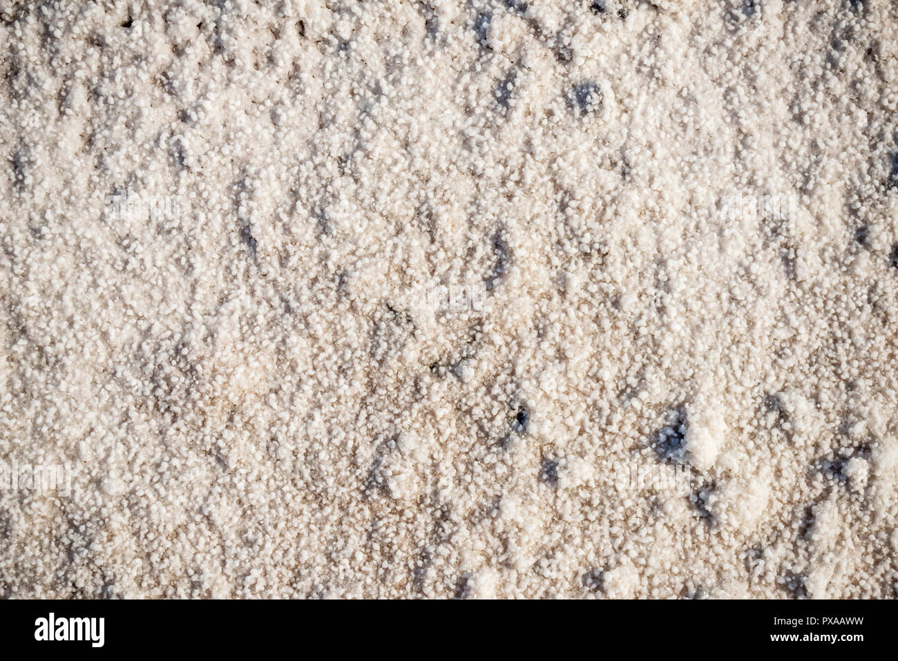 approaching the surface of a saline where the texture is appreciated ...