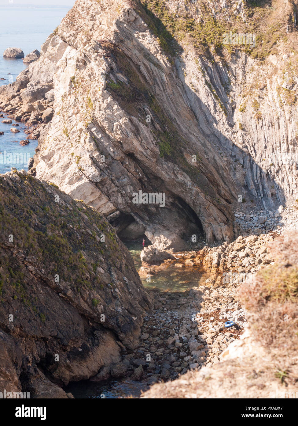 lulworth cove dorset view nature landscape summer day bay beautiful ...