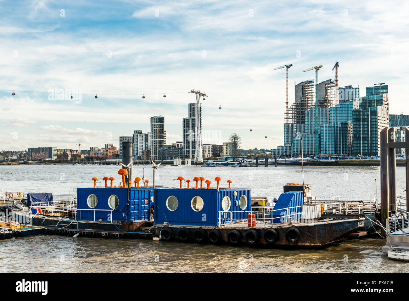 London, United Kingdom - October 07, 2018: Trinity Buoy Wharf at River ...