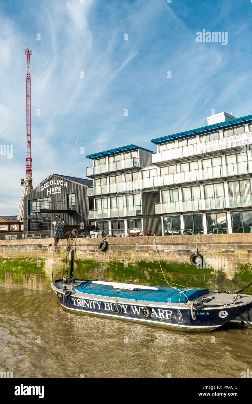 London, United Kingdom - October 07, 2018: Trinity Buoy Wharf at River ...