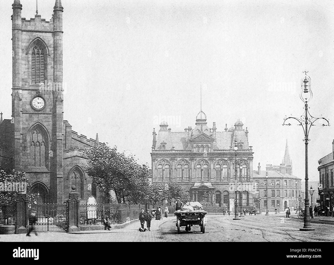 Town Hall, Pendleton early 1900s Stock Photo - Alamy