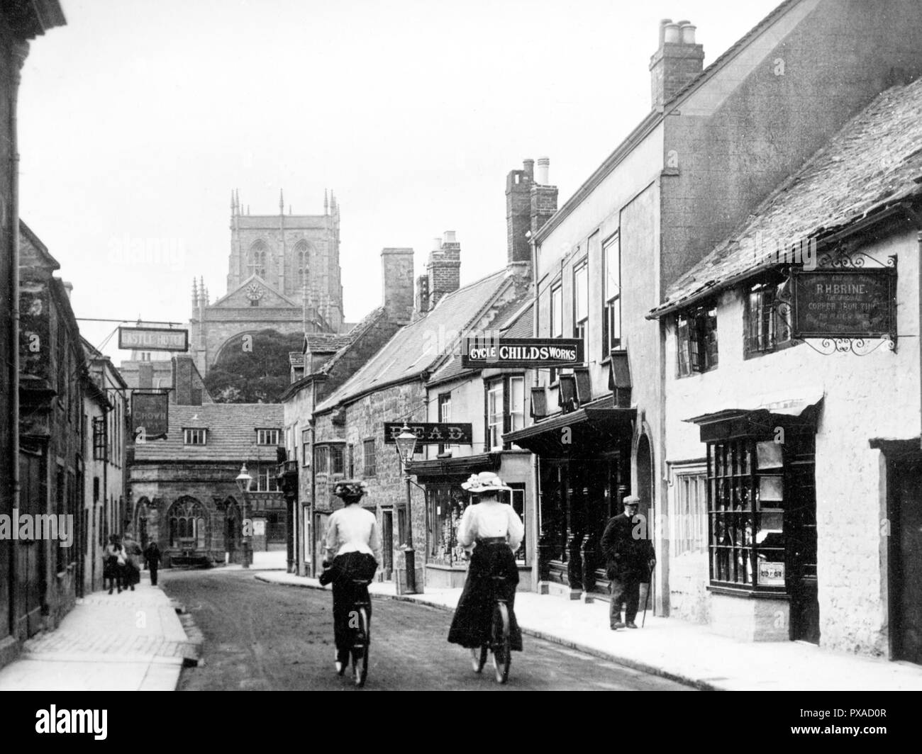 Long Street, Sherborne early 1900s Stock Photo - Alamy