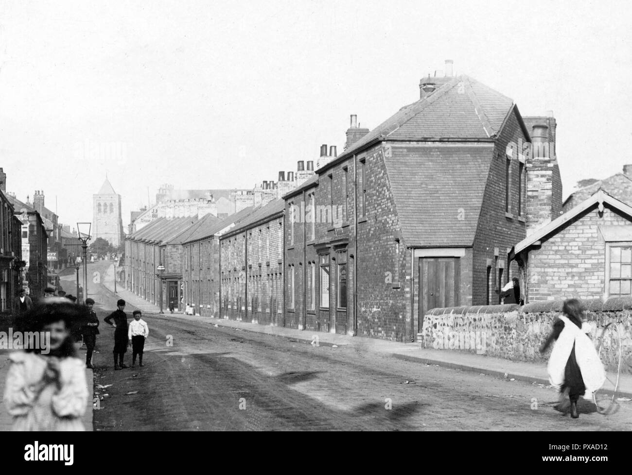 Main Street, Shildon early 1900s Stock Photo - Alamy