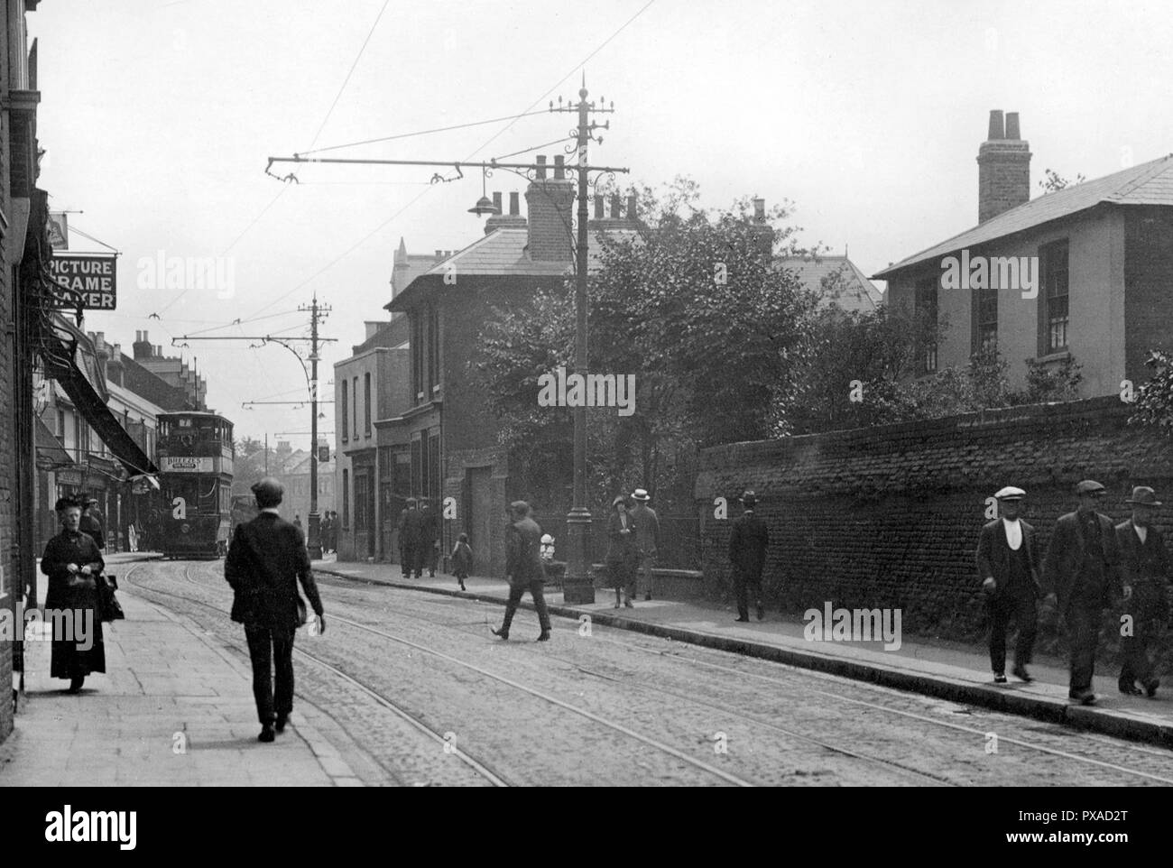 High Street, Plaistow early 1900s Stock Photo - Alamy
