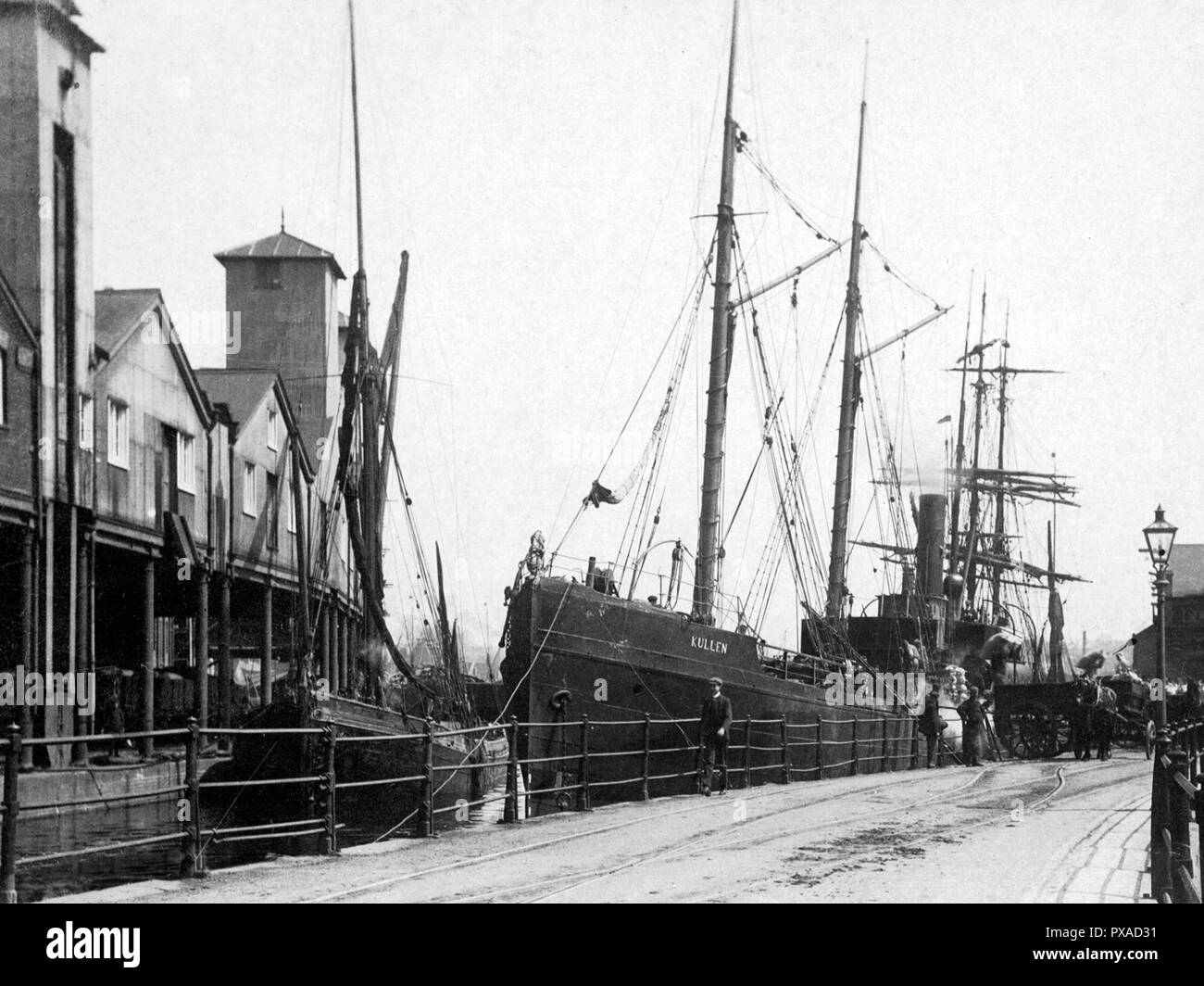 Docks, Ipswich early 1900s Stock Photo - Alamy