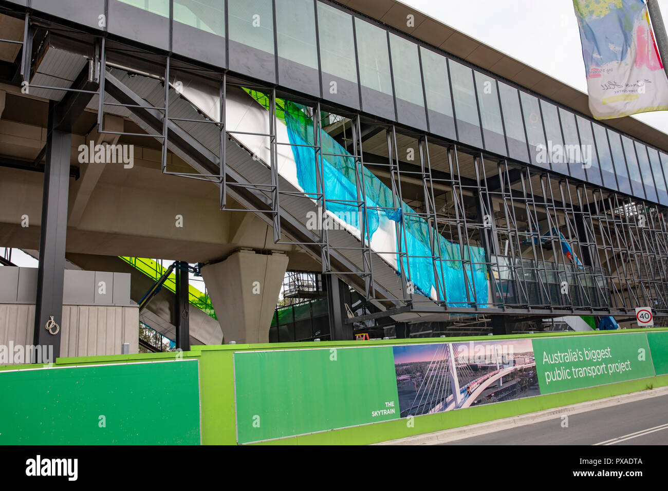 Construction of australia's largest public transport project the Sydney ...