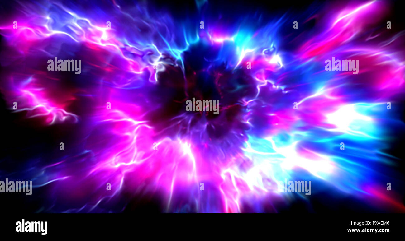 Сolorful abstract radiant flash. Explosion hyper acceleration race for ...