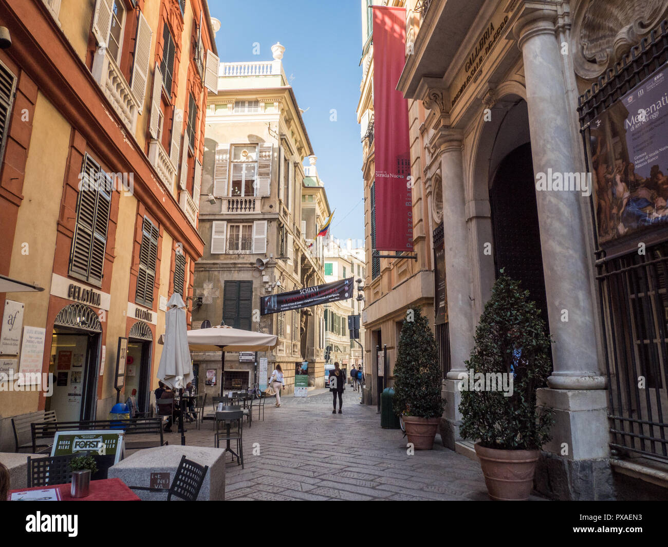Genoa italy and via garibaldi hi-res stock photography and images - Alamy