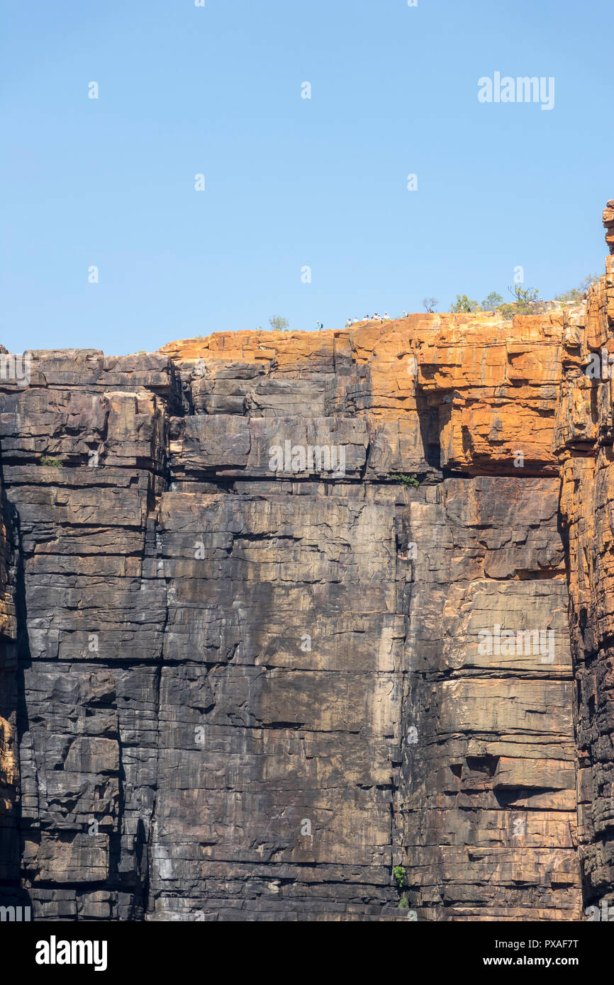The dry King George Falls in dry season, Western Australia Stock Photo ...