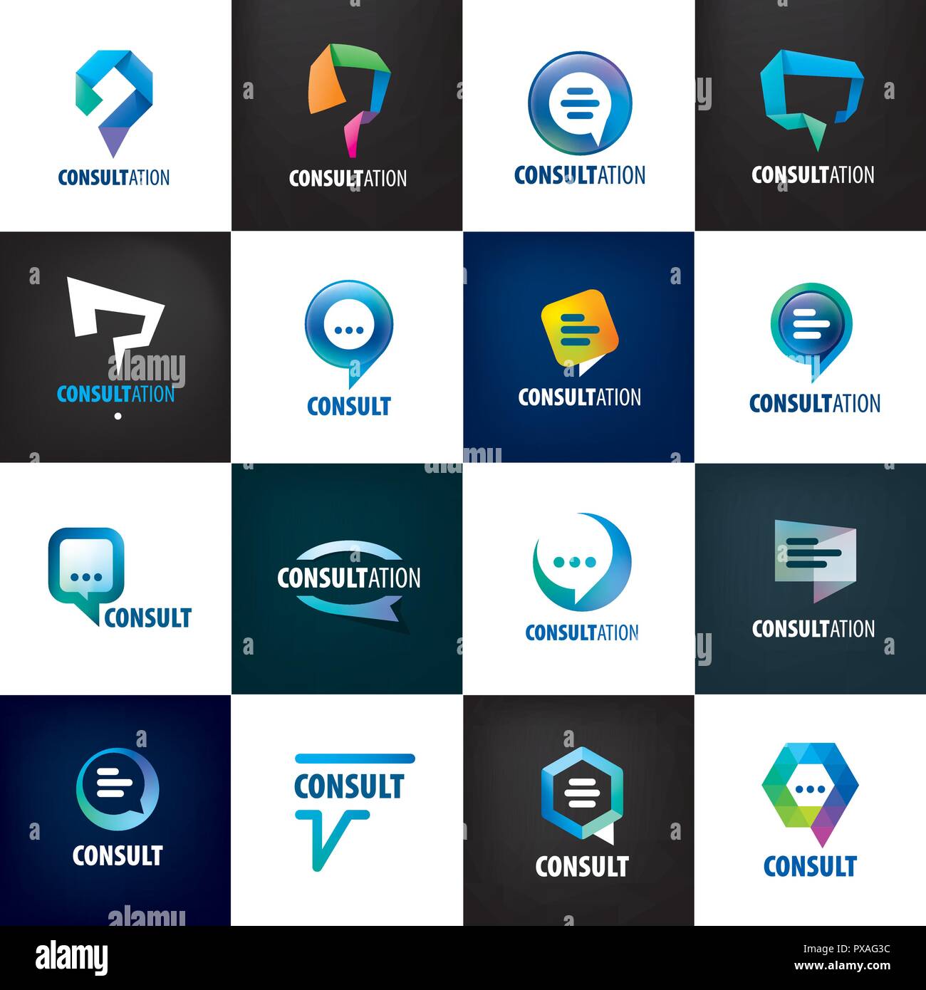 Sign for online consultation. Vector illustration of the icon Stock ...