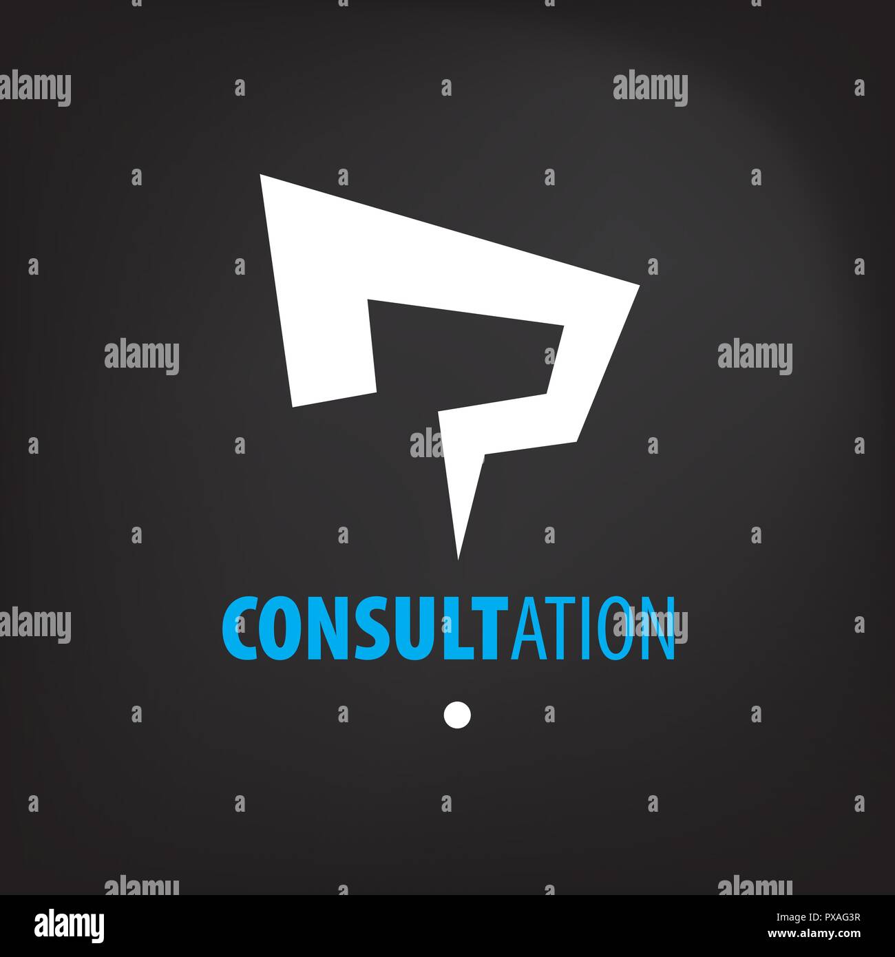 Sign for online consultation. Vector illustration of the icon Stock ...
