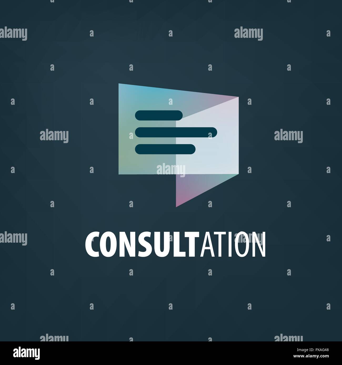 Sign for online consultation. Vector illustration of the icon Stock ...