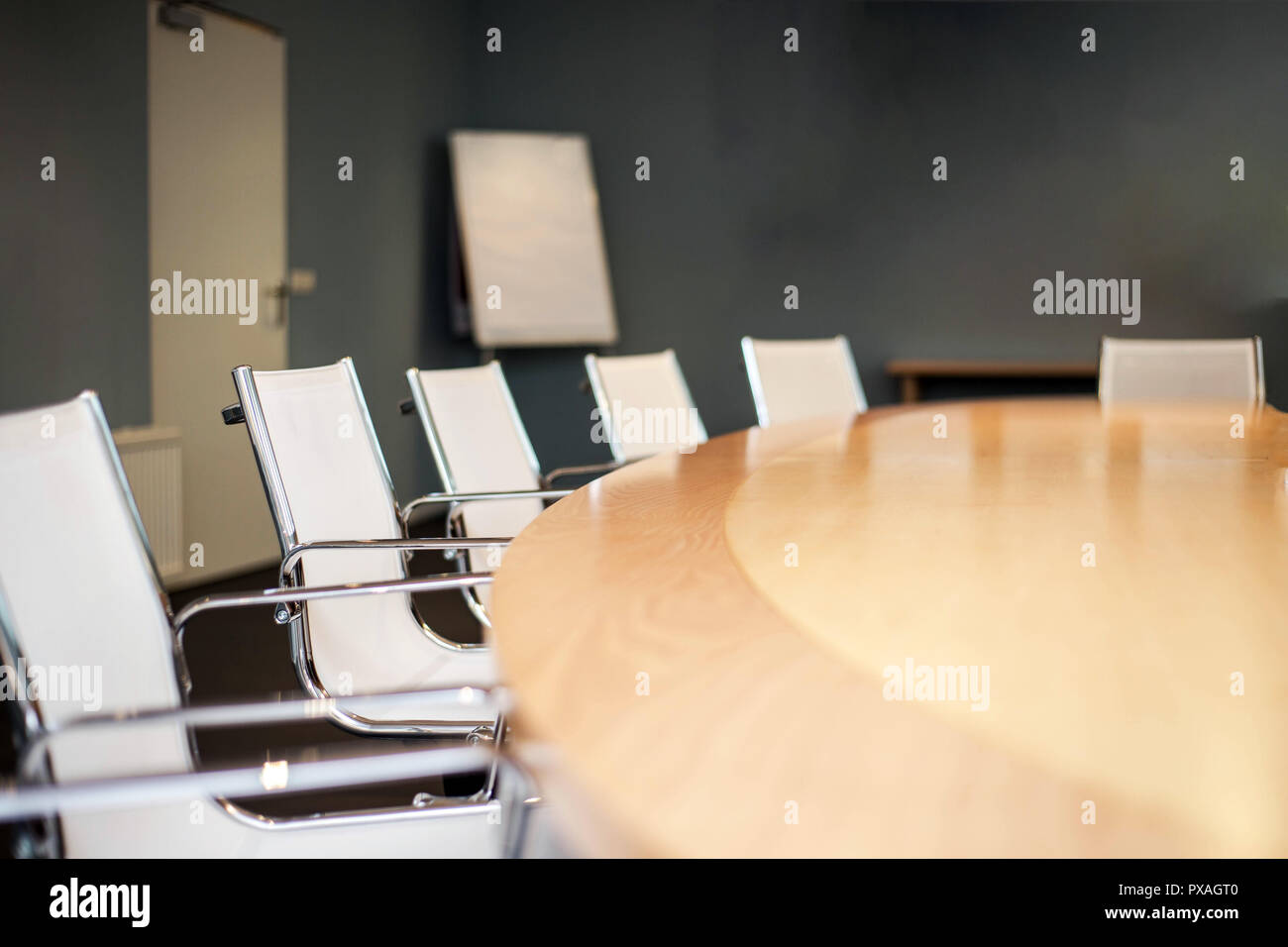 Modern furnished conference room beautifully designed close-up Stock ...
