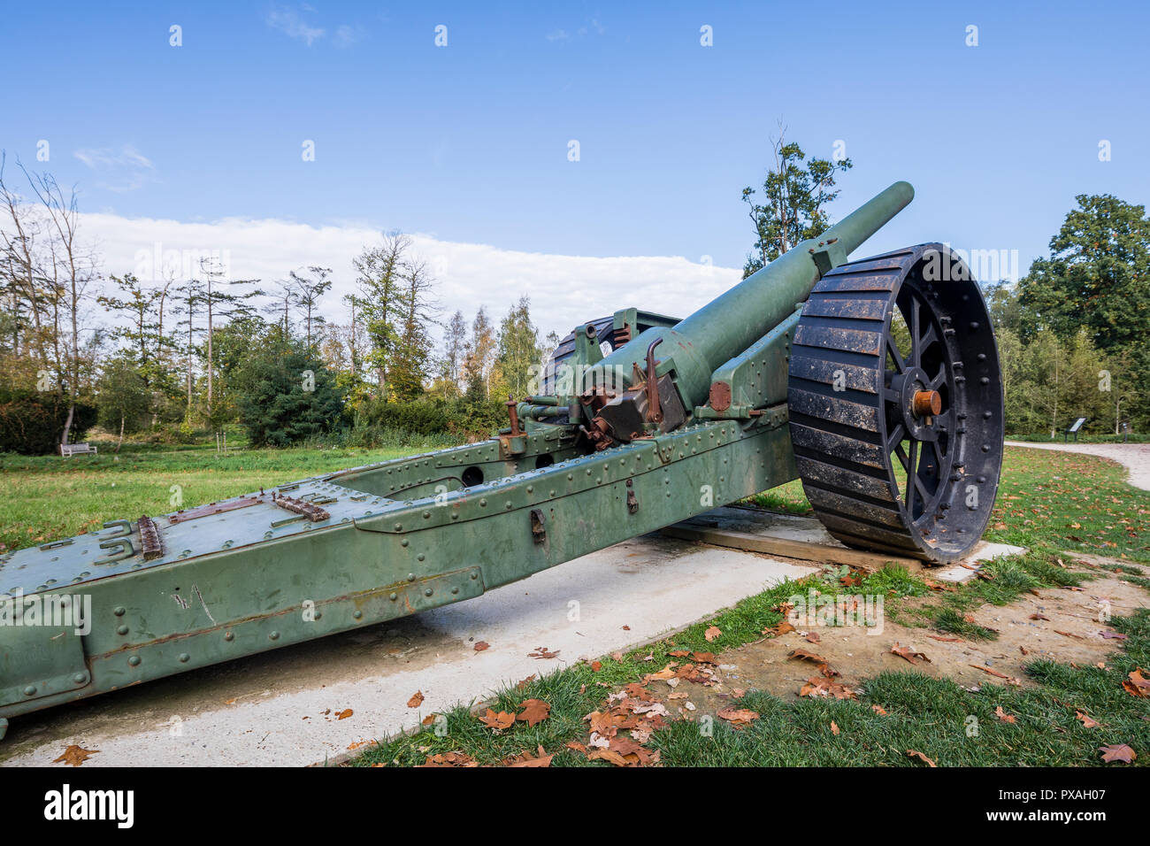 Cannon at Passchendaele Museum, Belgium Stock Photo - Alamy