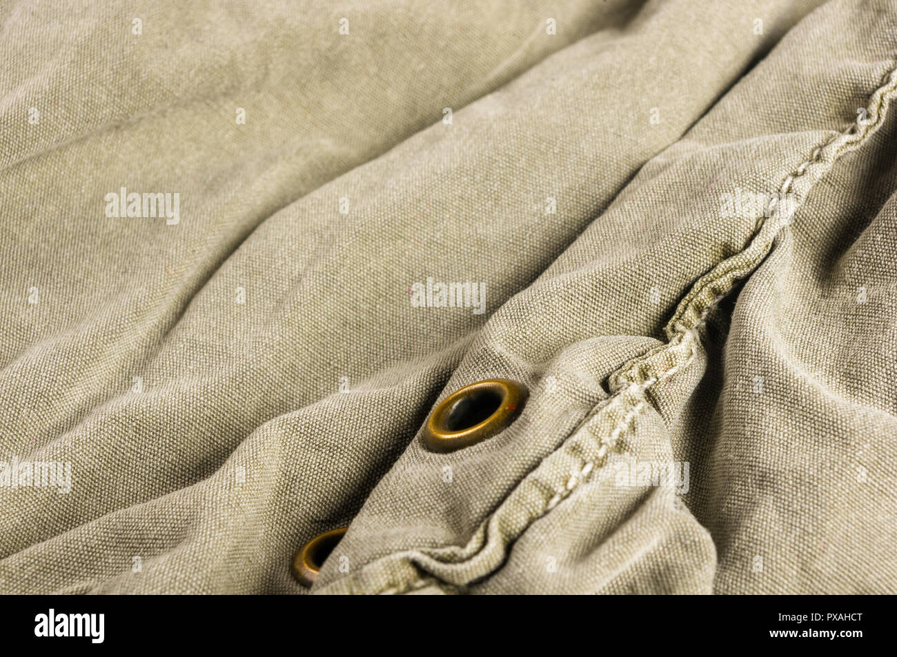 clothing items washed cotton fabric texture with seams, clasps, buttons ...