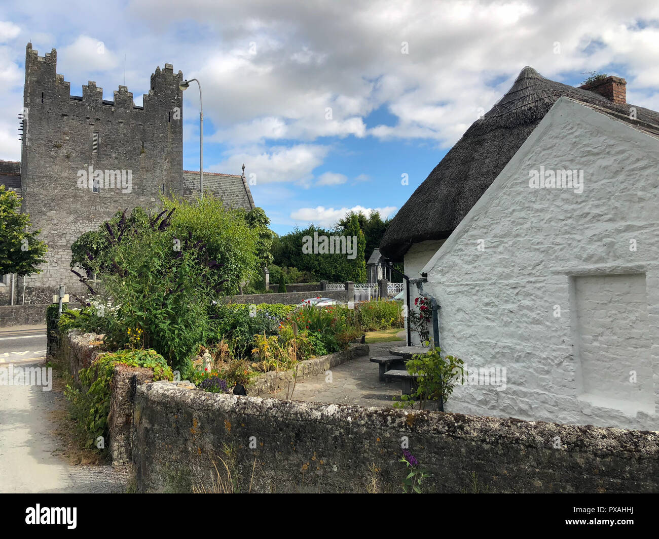 Adare, Ireland - 13 July,2018: Adare is a small village in County ...