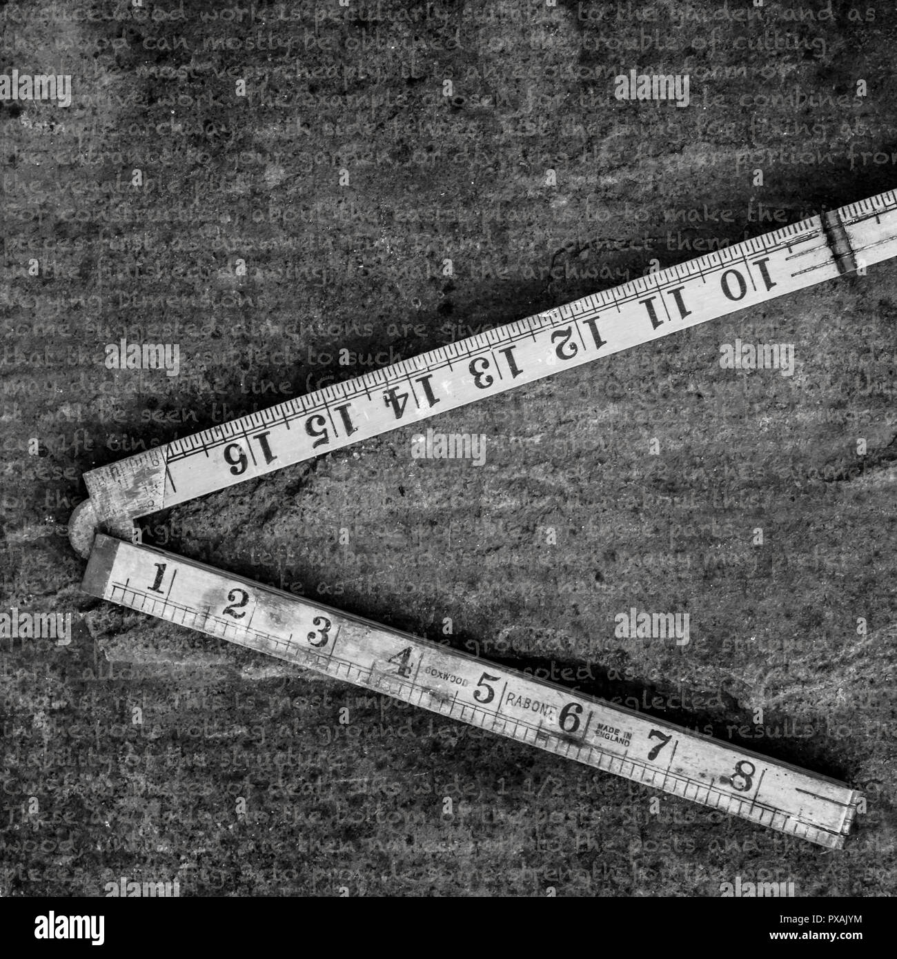 Ruler Black and White Stock Photos & Images - Alamy