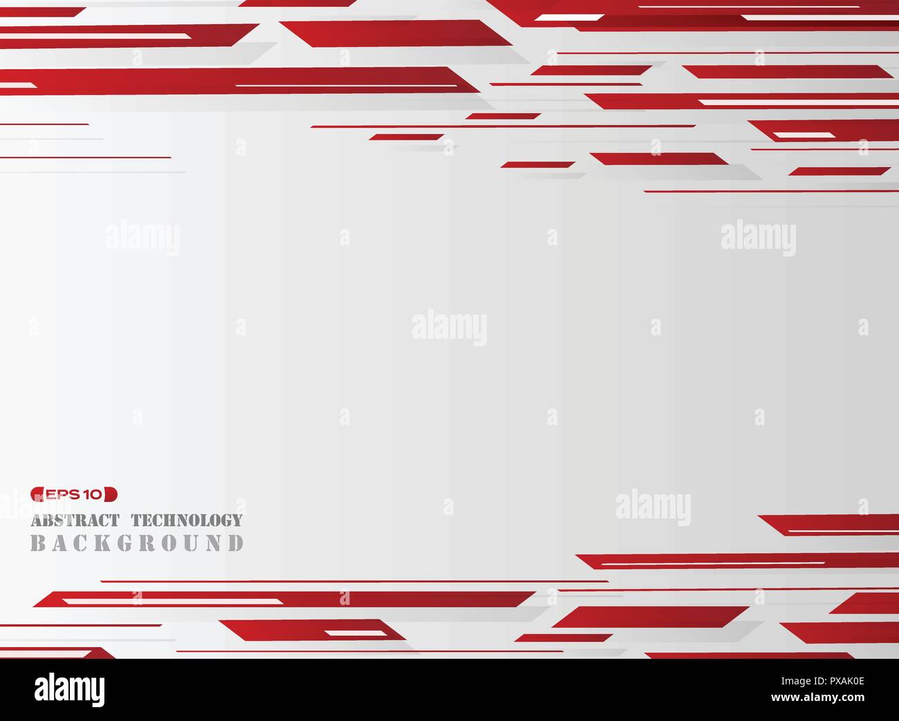 Gradient red grid line pattern technology background. illustration ...