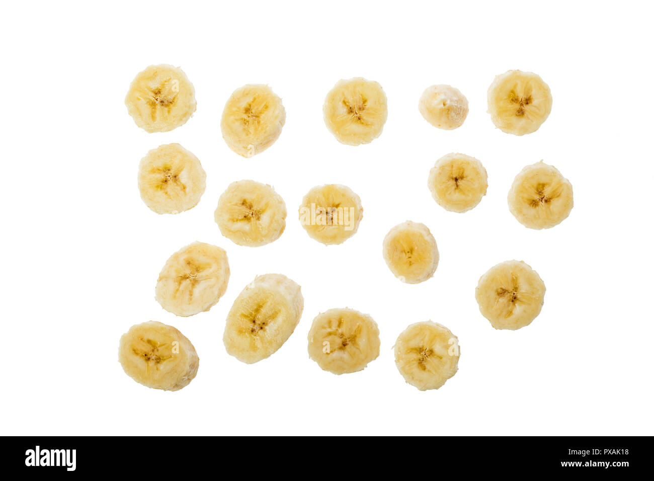 Close up pieces banana Cut Out Stock Images & Pictures - Alamy