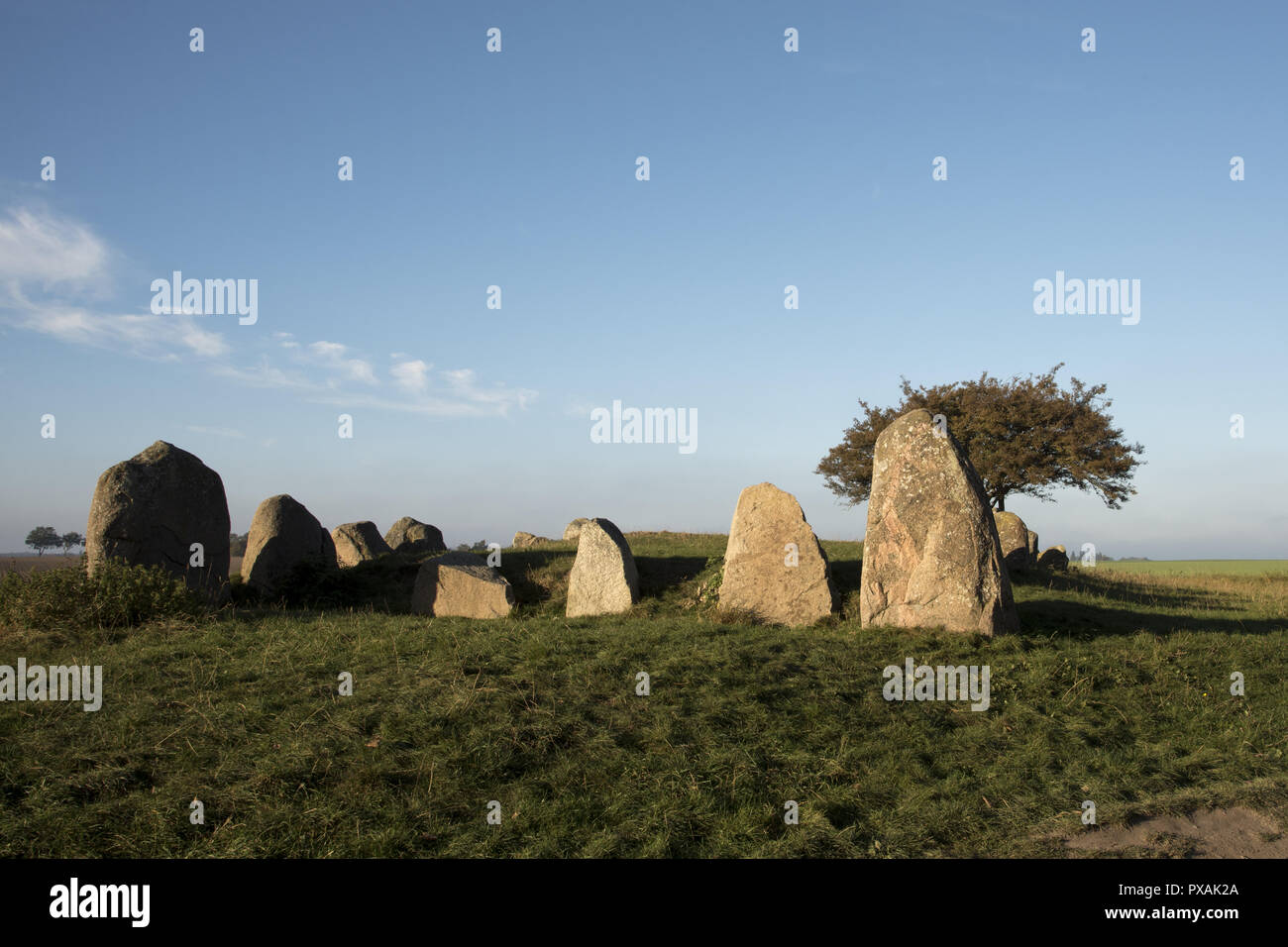 Around 5000 year old megalithic great dolmen near Nobbin in the very ...