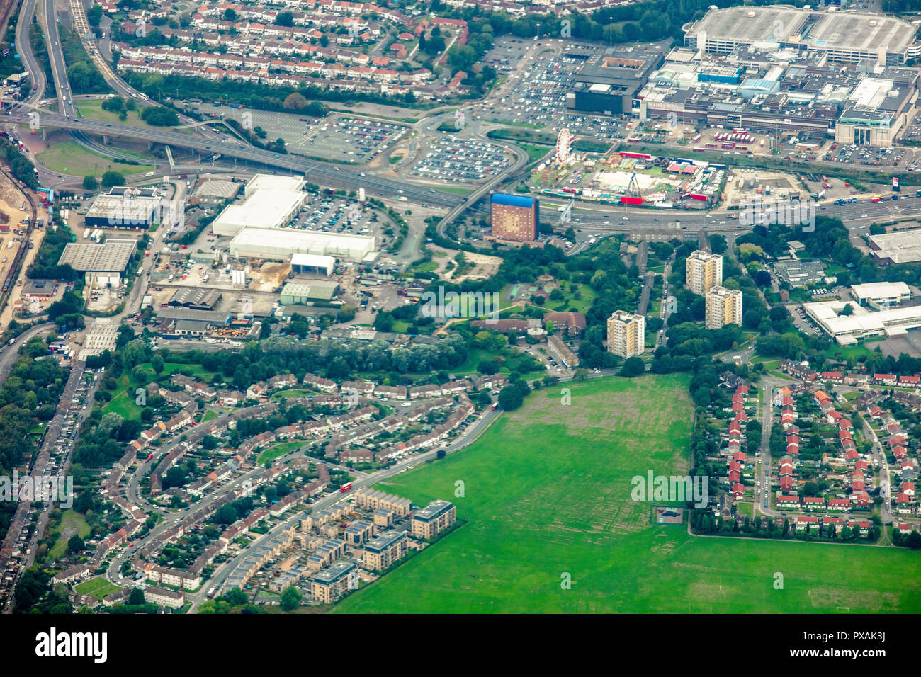 Aerial View Suburban Shopping High Resolution Stock Photography and ...