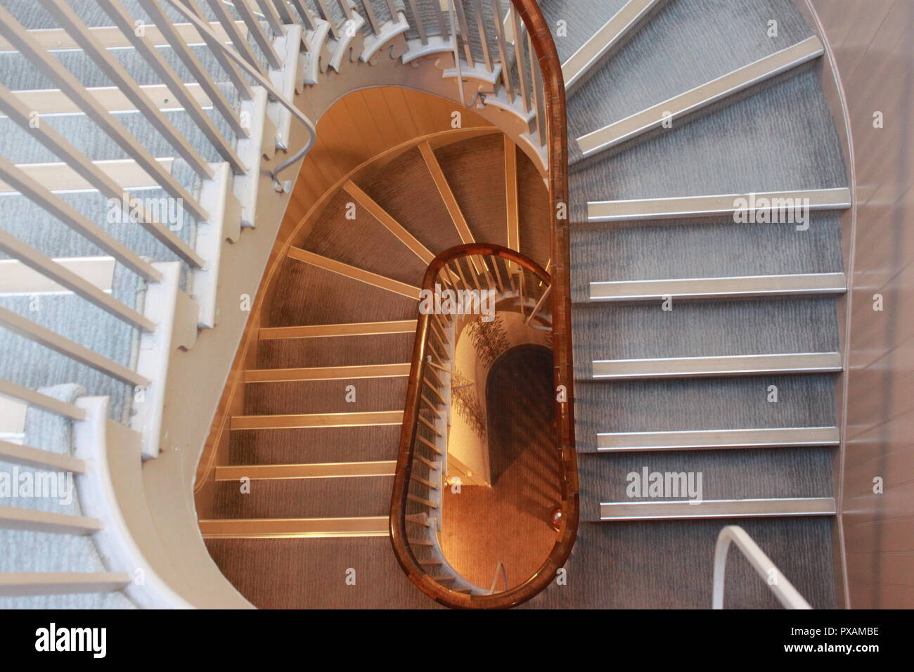 Inside view spiral staircase hi-res stock photography and images - Alamy