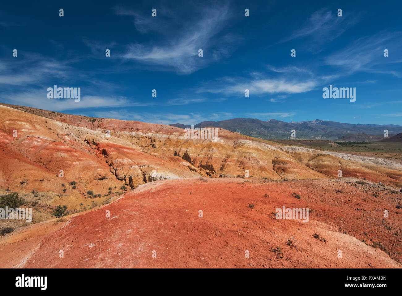 Valley of Mars landscapes in the Altai Mountains, Kyzyl Chin, Siberia ...
