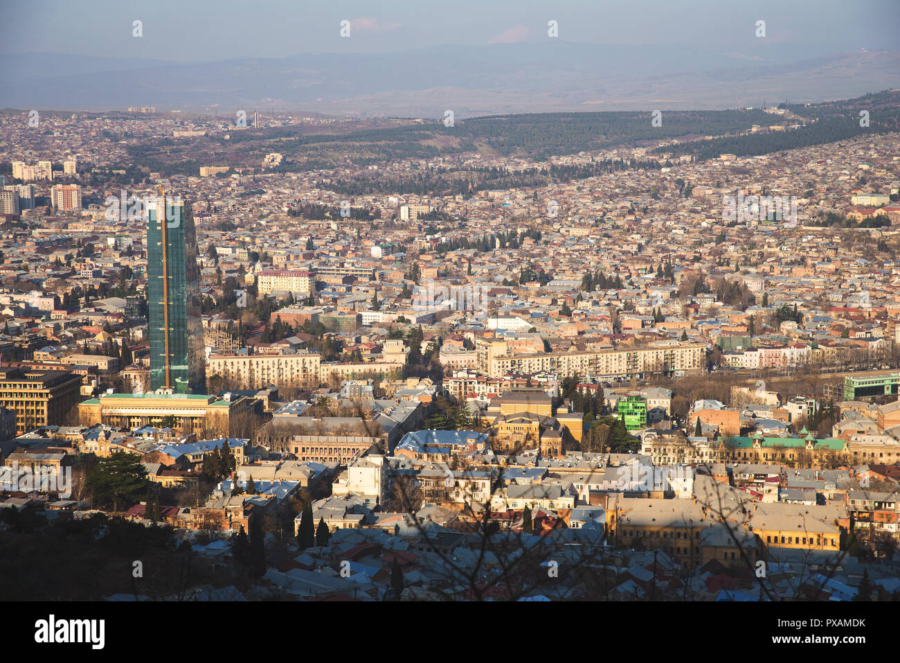 top view in Tbilisi Stock Photo - Alamy